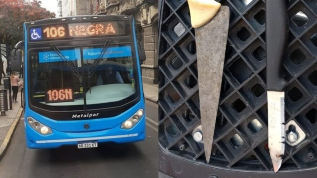 Línea 106: amenazaba a pasajeros con cuchillos