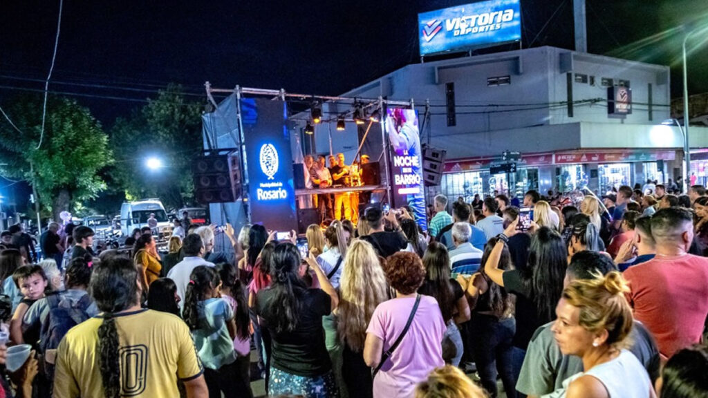 "Noche en mi Barrio": Fisherton una fiesta a cielo abierto